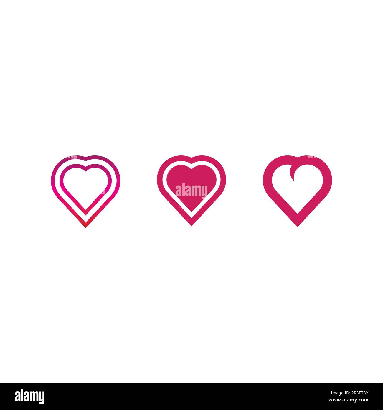 Heart logo and Beauty Love Vector icon illustration design Template ...