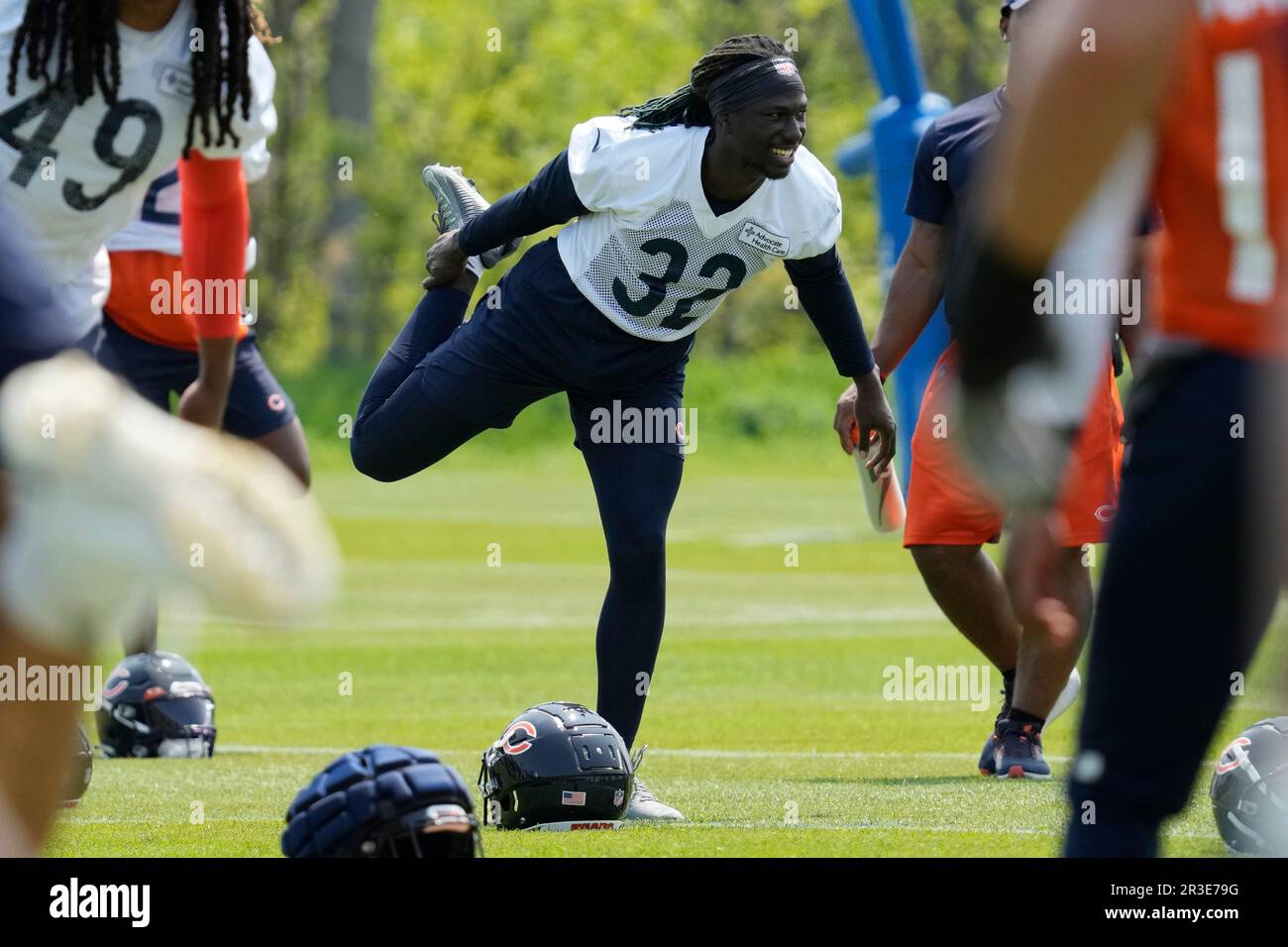 Chicago Bears defensive back Terell Smith (32) works on the field ...