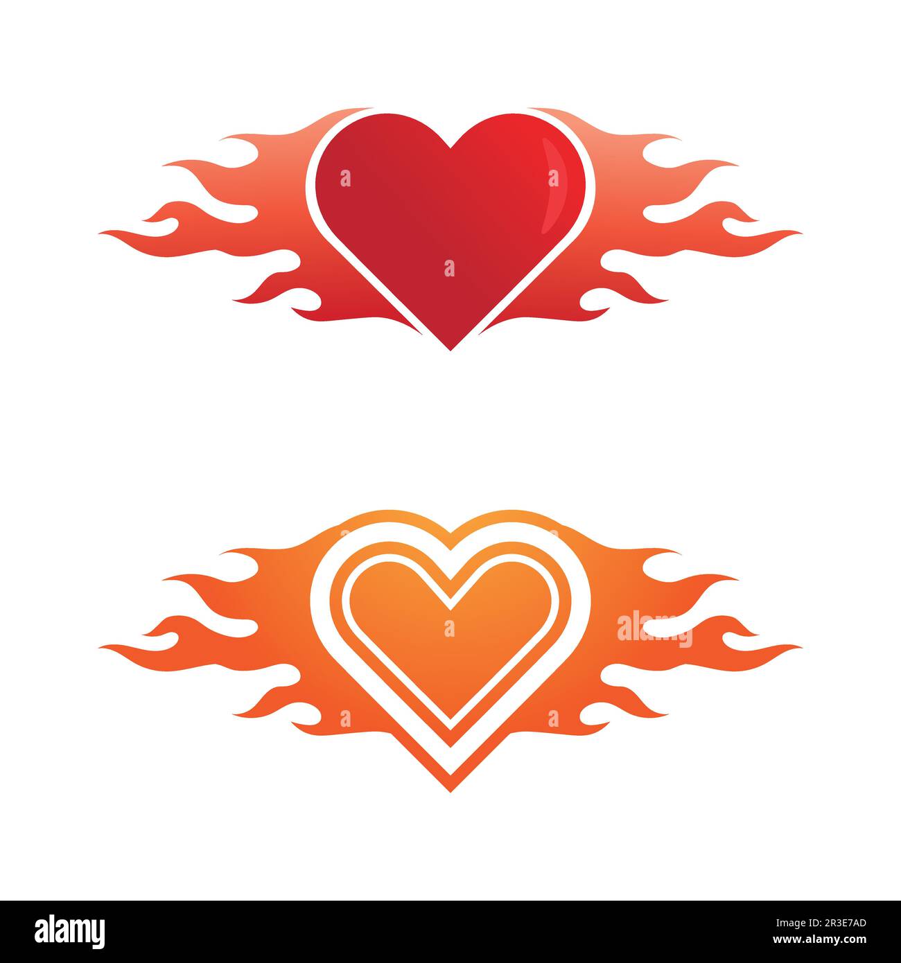 Heart logo and Beauty Love Vector icon valentine and romantic ...