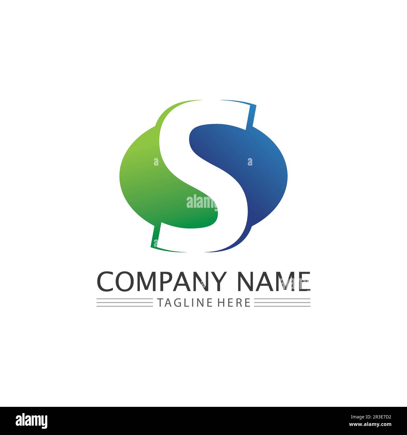 S font logo Business corporate S letter logo design vector Stock Vector ...