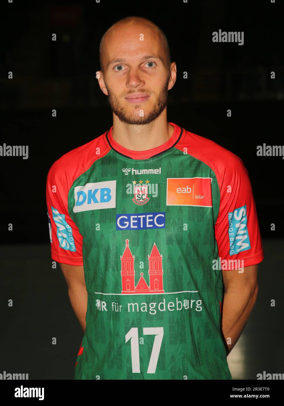 German handball player Tim Hornke SC Magdeburg DHB HBL Liqui Moly ...
