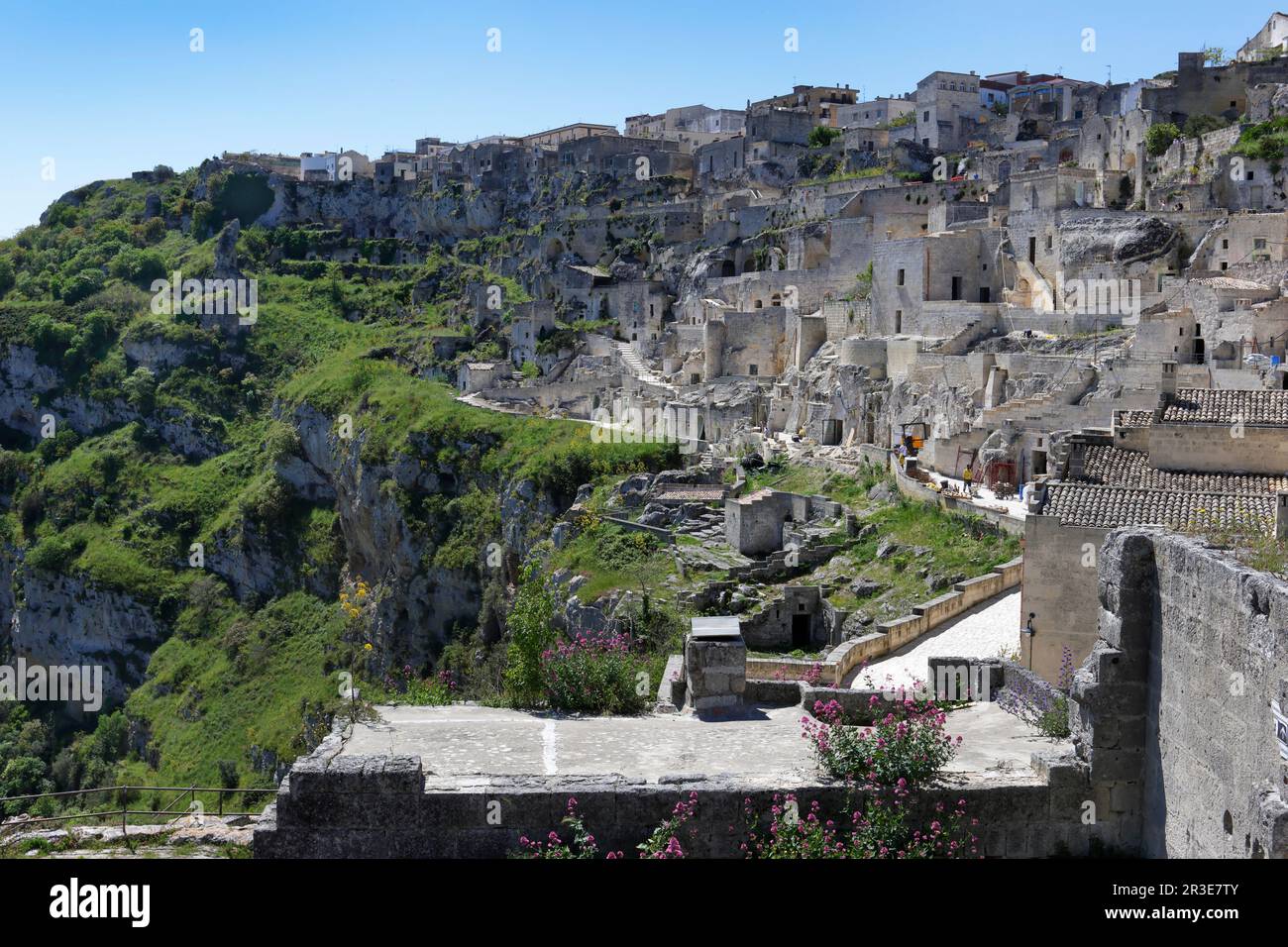 Dramatic views of the caves surrounding Matera, Basilicata region of ...