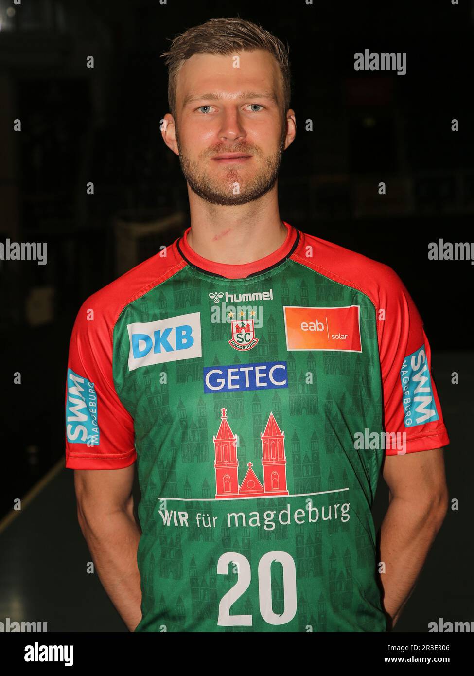 German handball player Philipp Weber SC Magdeburg HBL Liqui Moly ...