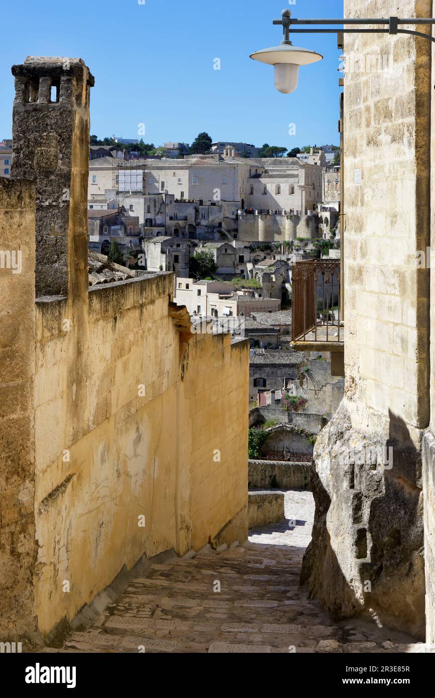 Scenes in local neighbourhoods and old streets of Matera, Basilicata ...