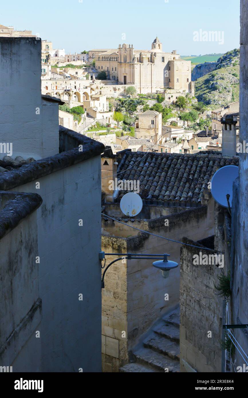 Scenes in local neighbourhoods and old streets of Matera, Basilicata ...