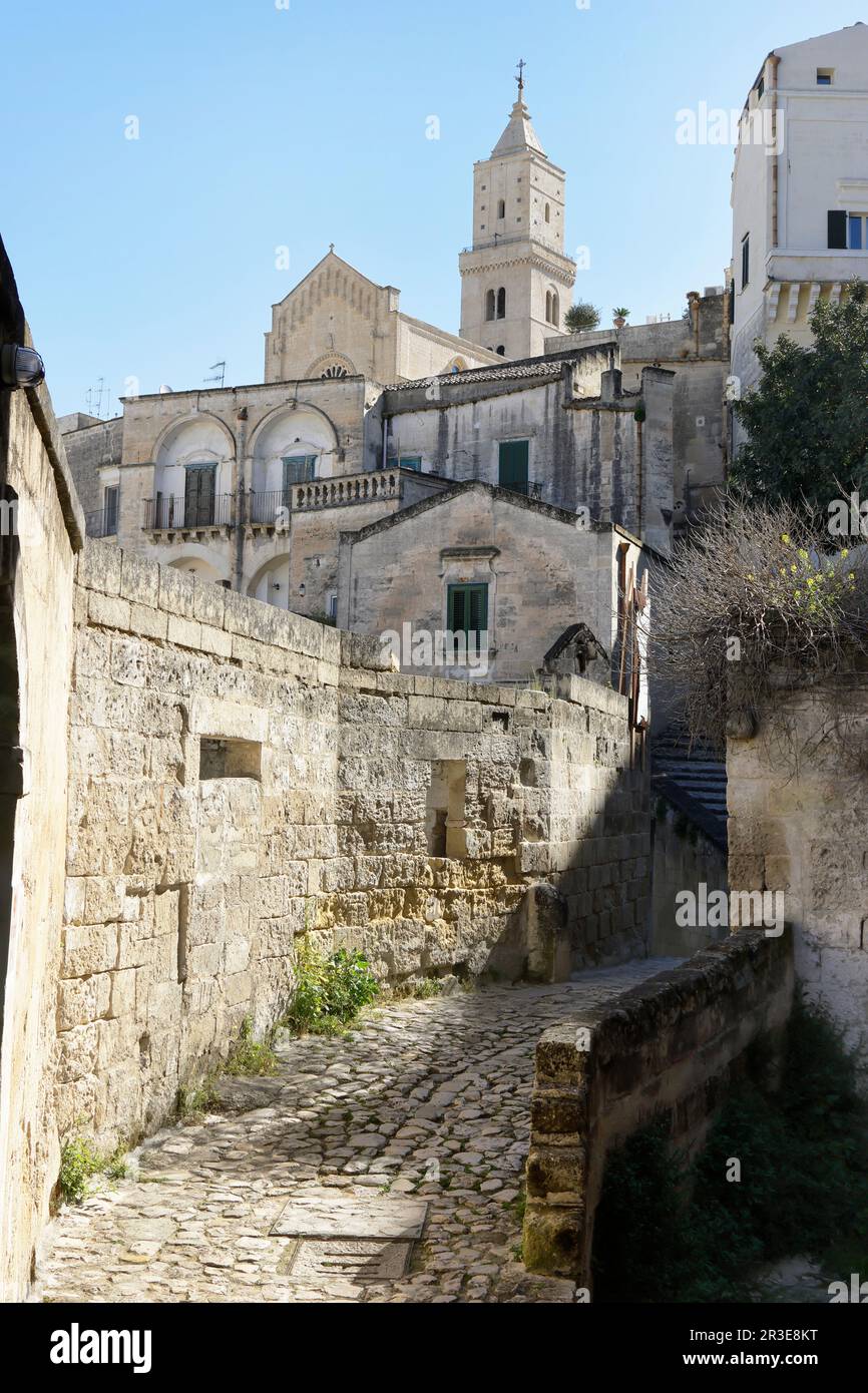 Scenes in local neighbourhoods and old streets of Matera, Basilicata ...
