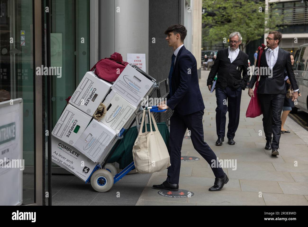 Barristers and lawyers in the legal epicentre of the judicial system at ...