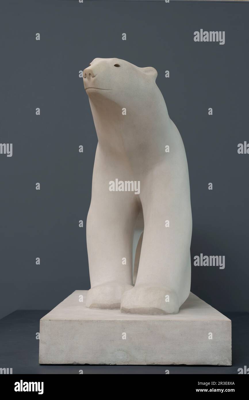 Paris, France - 05 18 2023: Orsay Museum. Sculpture Polar Bear carved by Francois Pompon Stock ...