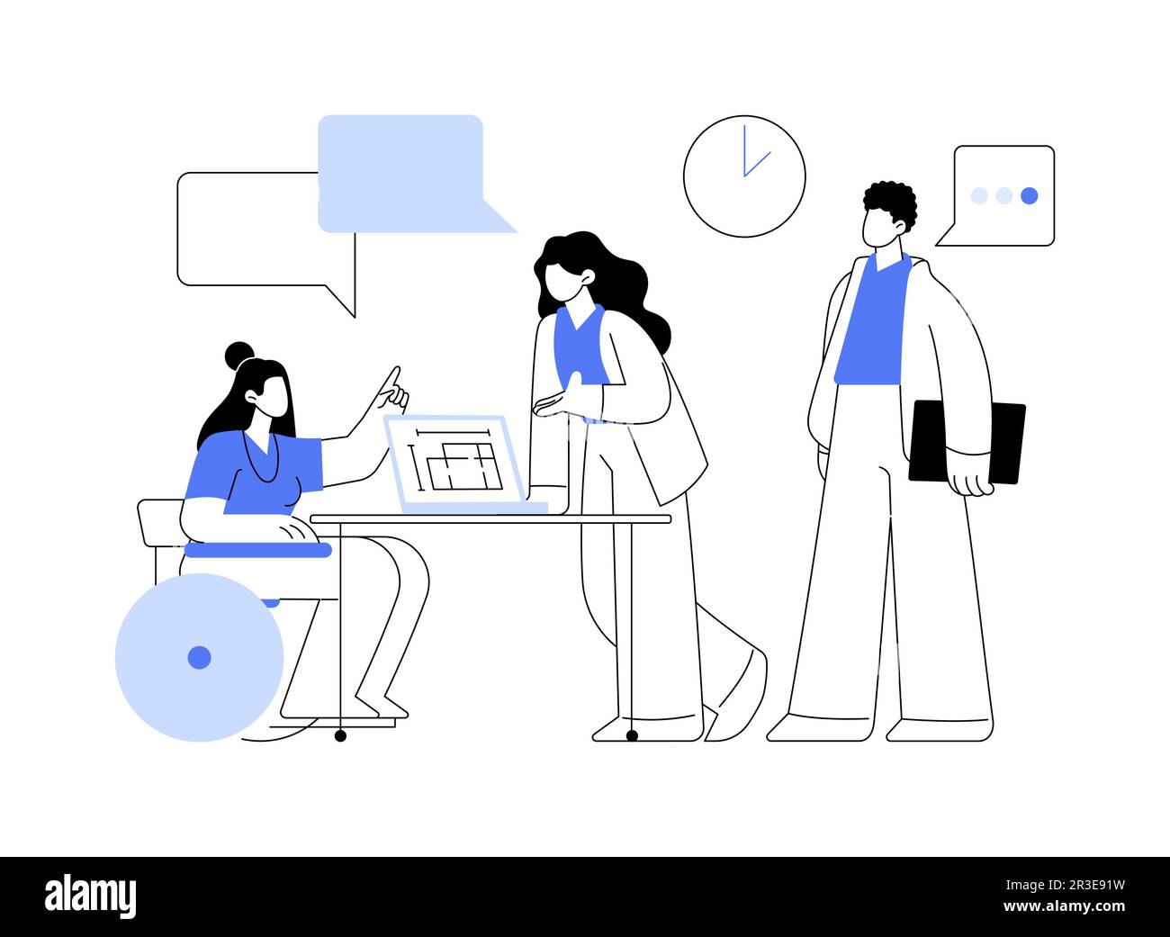 Inclusion at a workplace abstract concept vector illustration Stock Vector Image & Art - Alamy