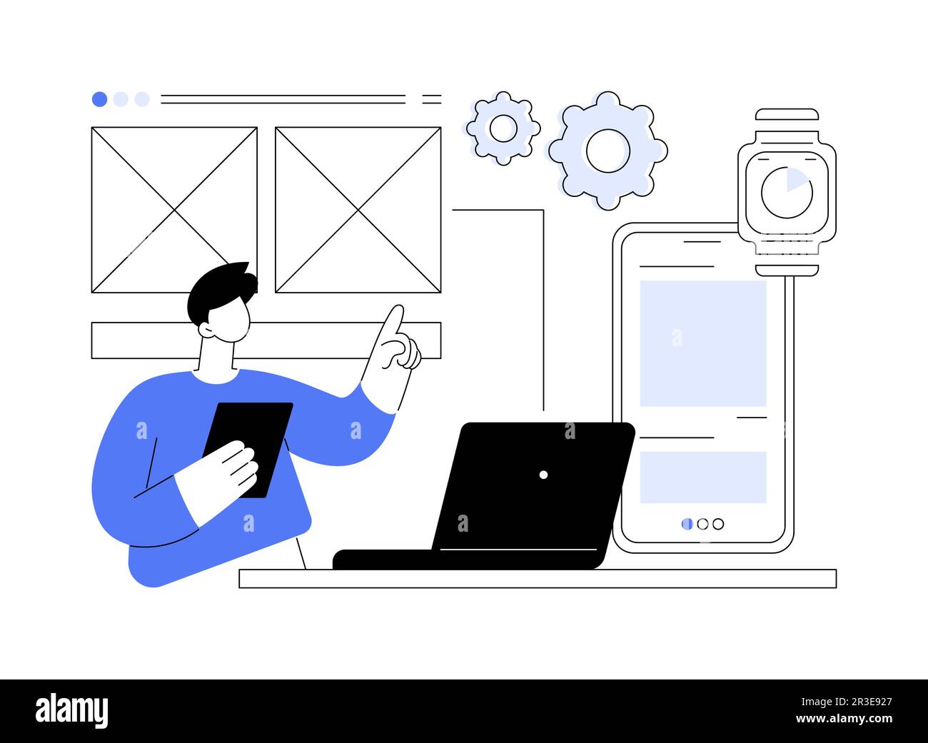 Usability testing abstract concept vector illustration Stock Vector ...