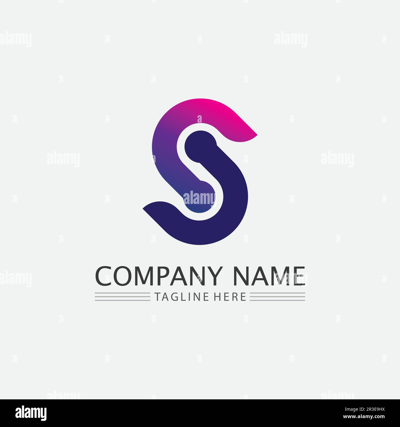 S font and letter Business corporate S letter logo design vector Stock ...
