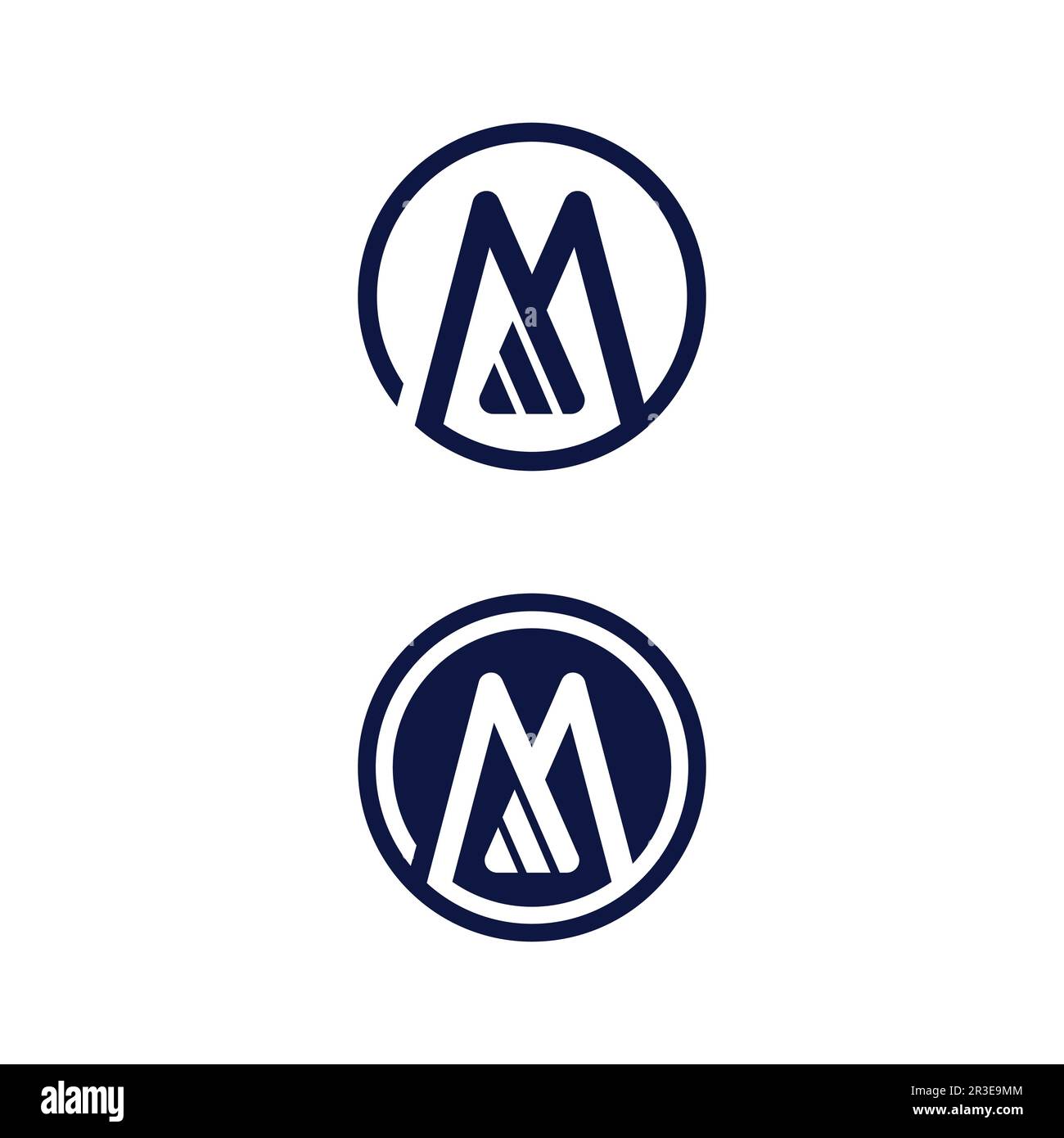 Stylish m logo Stock Vector Images - Alamy