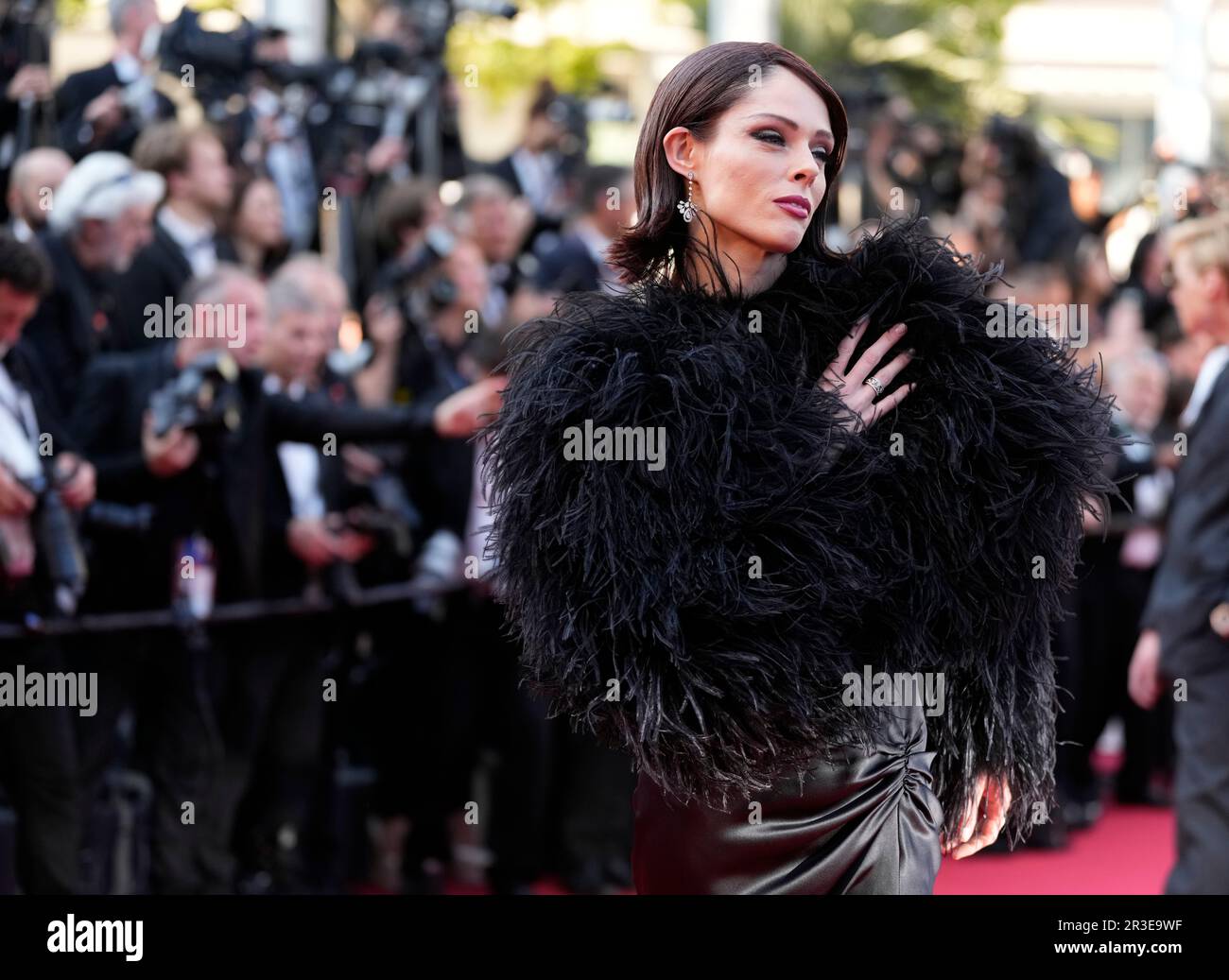 Coco Rocha poses for photographers upon arrival at the premiere of the ...
