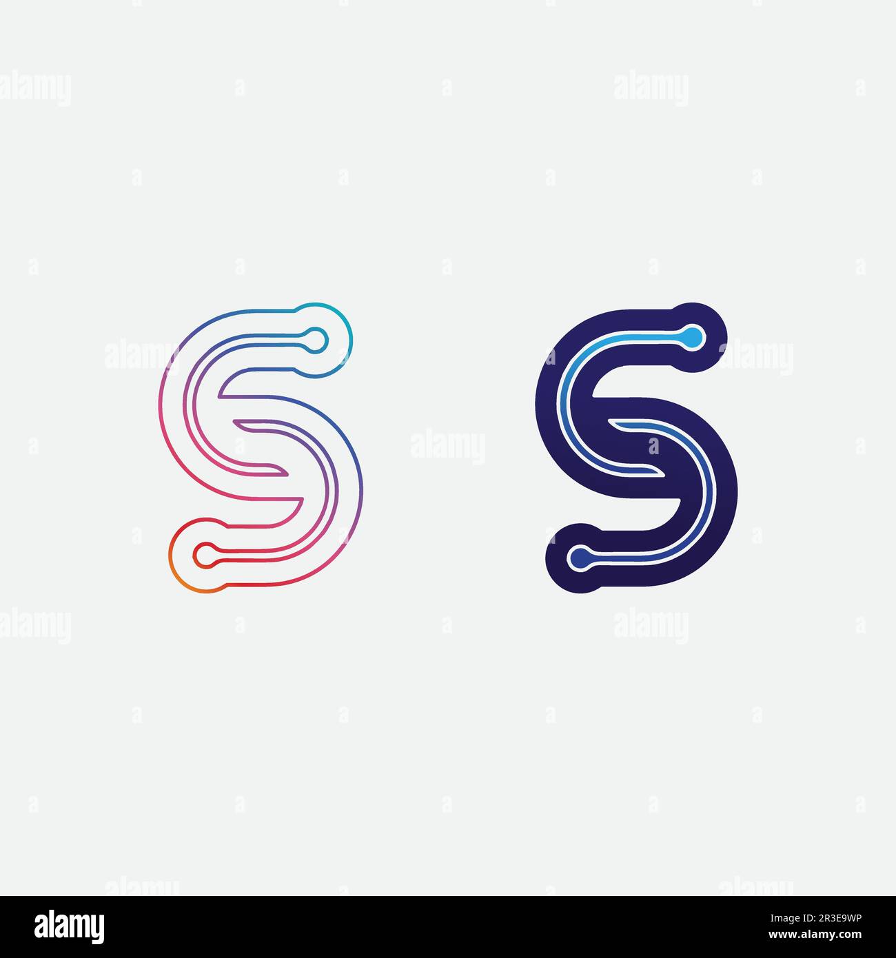 S font and letter Business corporate S letter logo design vector Stock ...