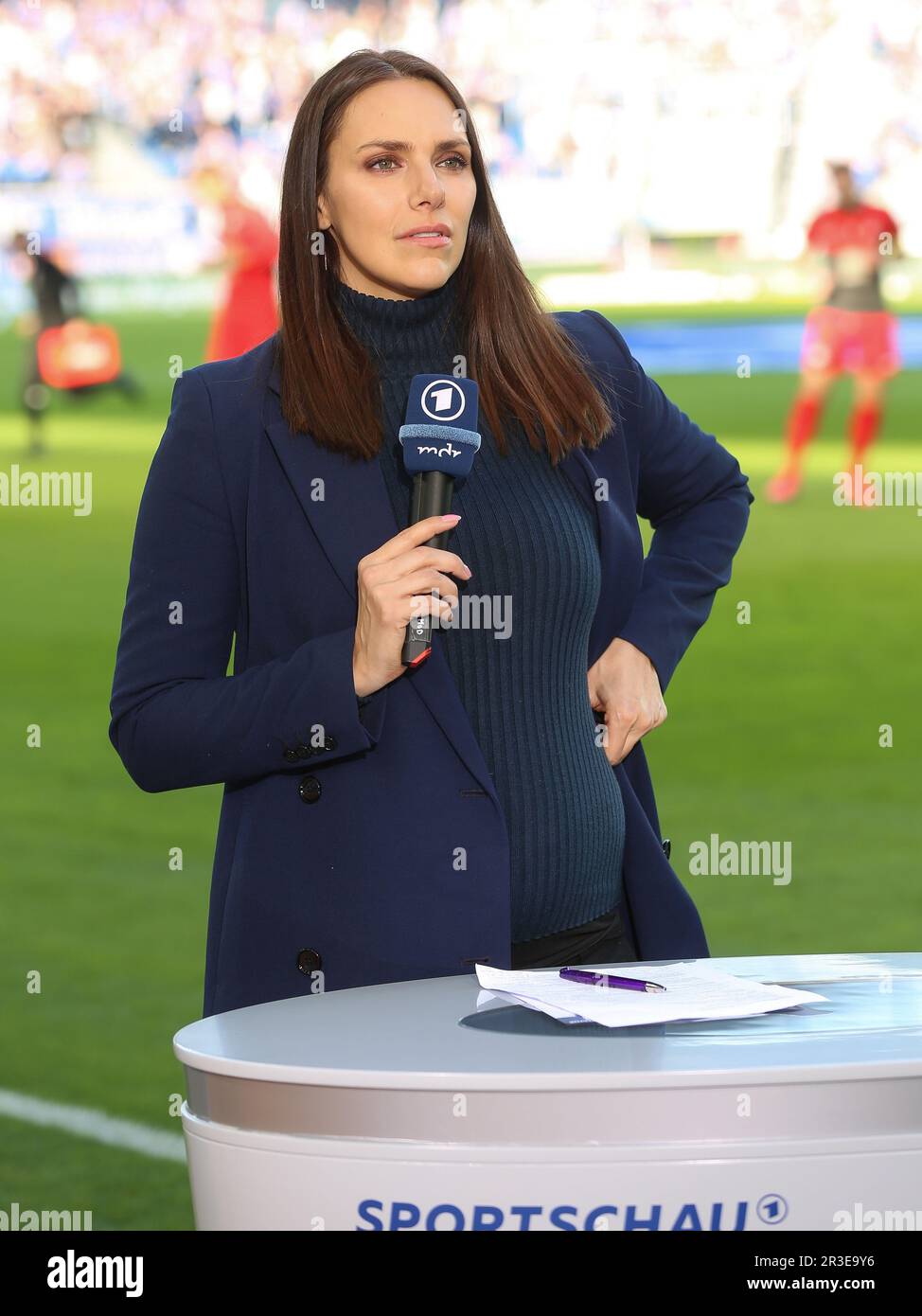 TV Sport Moderator Esther Sedlaczek DFB 3.Liga Football Season 2021-22 ...
