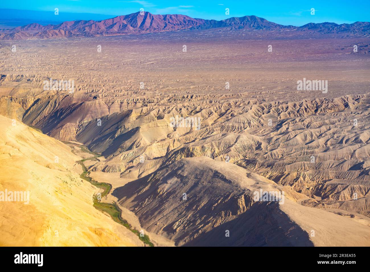 Aerial view of the highlands of the Atacama Desert, Chile Stock Photo ...