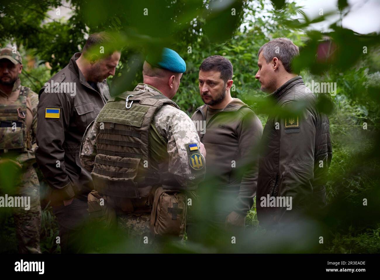 Vuhledar, Ukraine. 23rd May, 2023. Ukrainian President Volodymyr ...