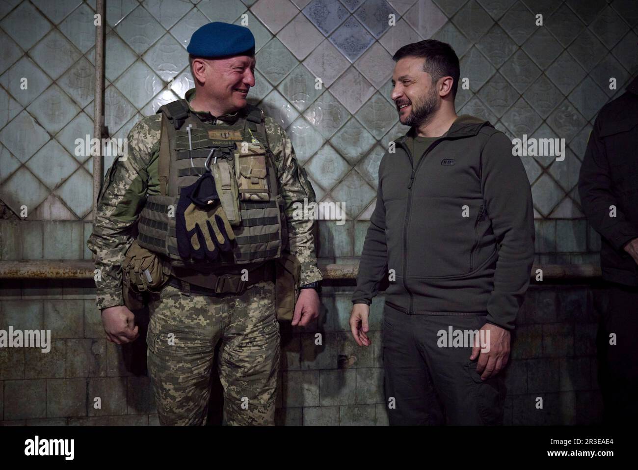 Vuhledar, Ukraine. 23rd May, 2023. Ukrainian President Volodymyr ...