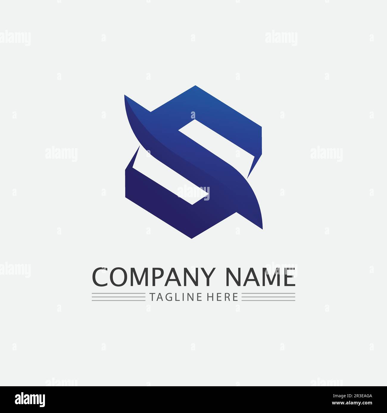 S font and letter Business corporate S letter logo design vector Stock ...