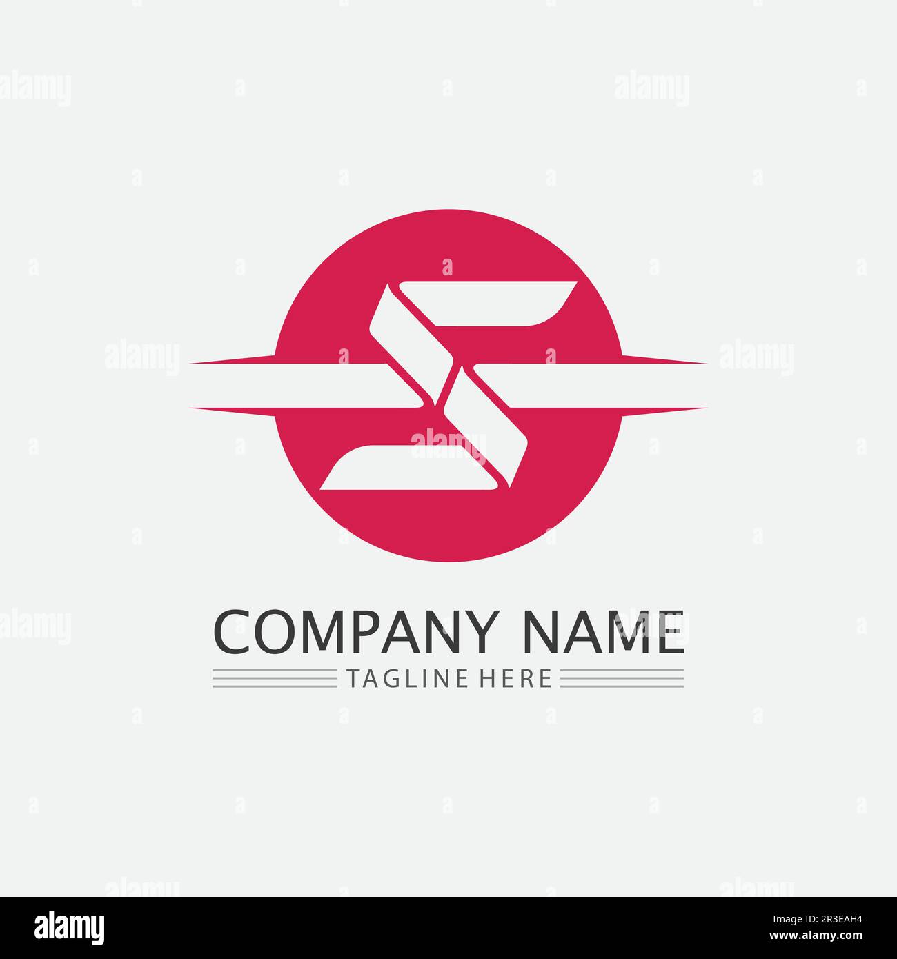 S font and letter logo Business corporate S letter logo design vector ...