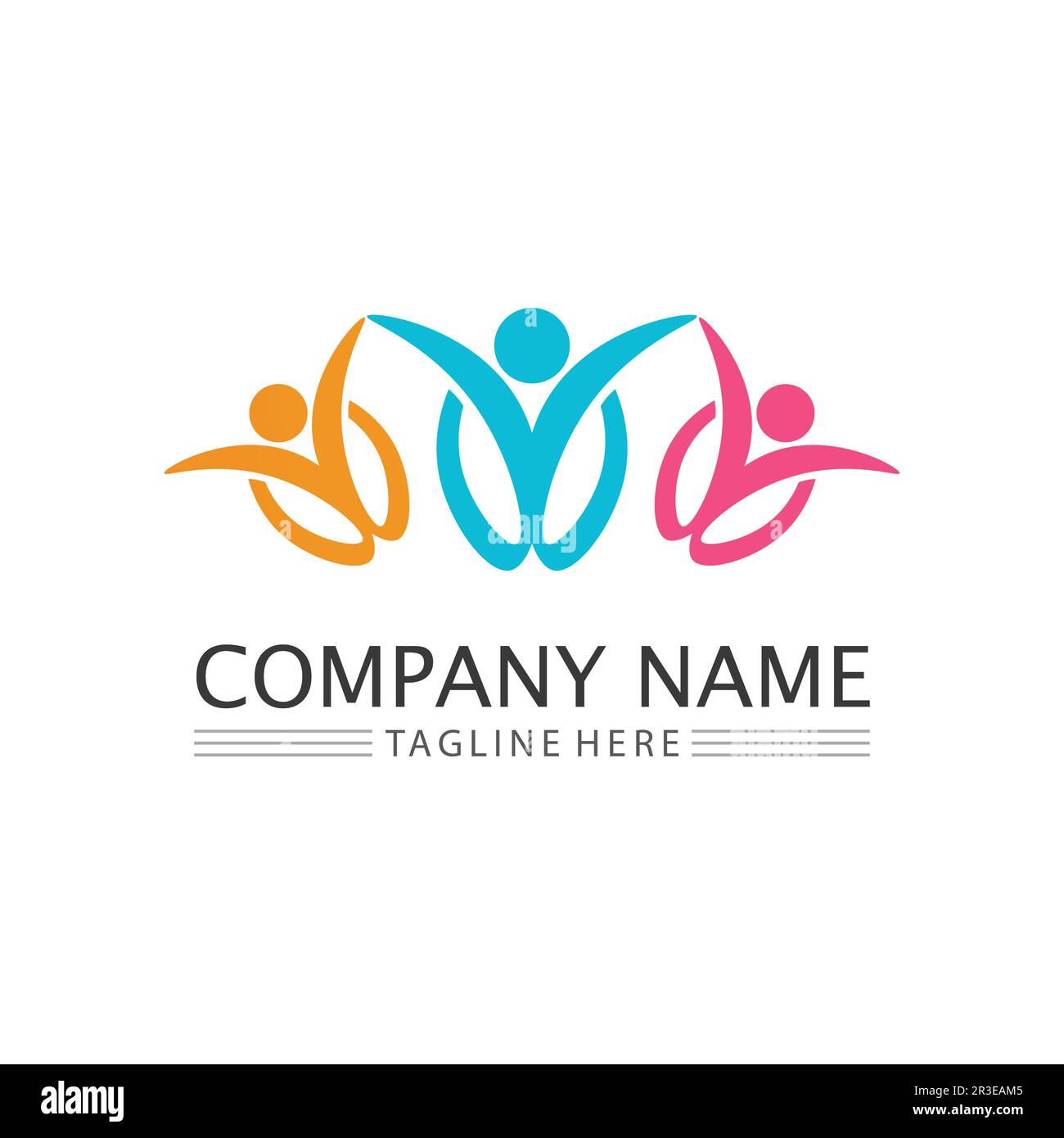 Abstract people logo design.fun people,healthy people,sport,community ...