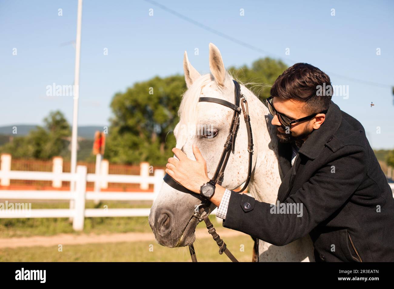 Horse stable man hi-res stock photography and images - Alamy