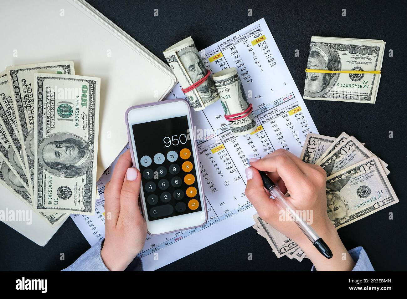 Kiev, Ukraine - May, 2021. Millennial candid authentic female hands ...