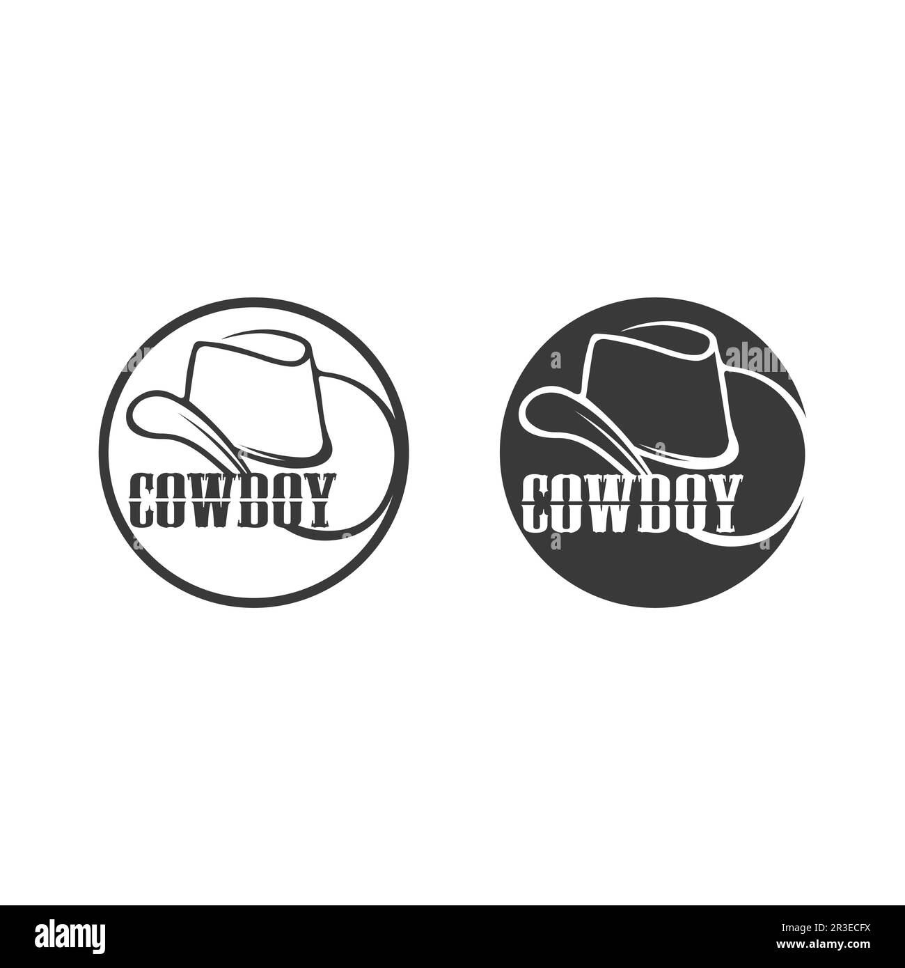 cowboy hat logo images icon vector and design template Stock Vector ...