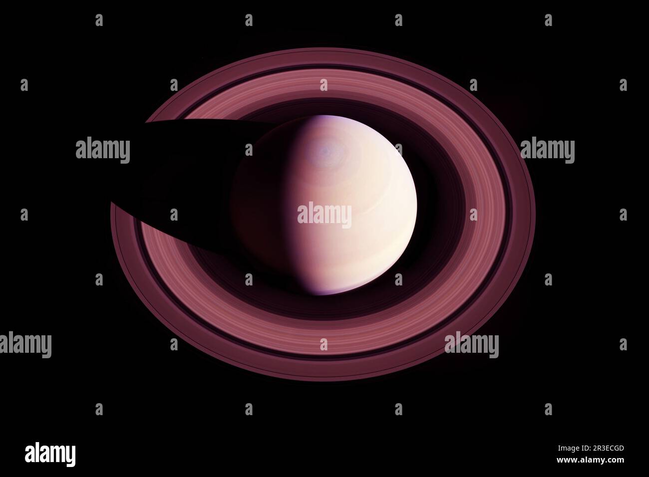 Planet Saturn in dark space. Elements of this image furnishing NASA ...