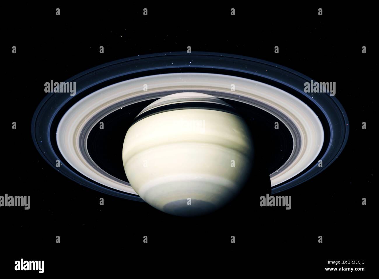Planet Saturn in dark space. Elements of this image furnishing NASA ...