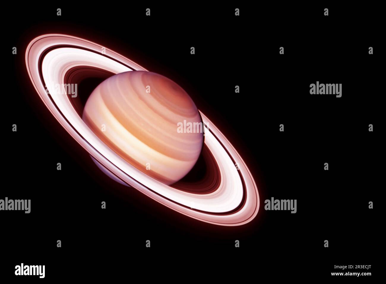 Planet Saturn in dark space. Elements of this image furnishing NASA ...