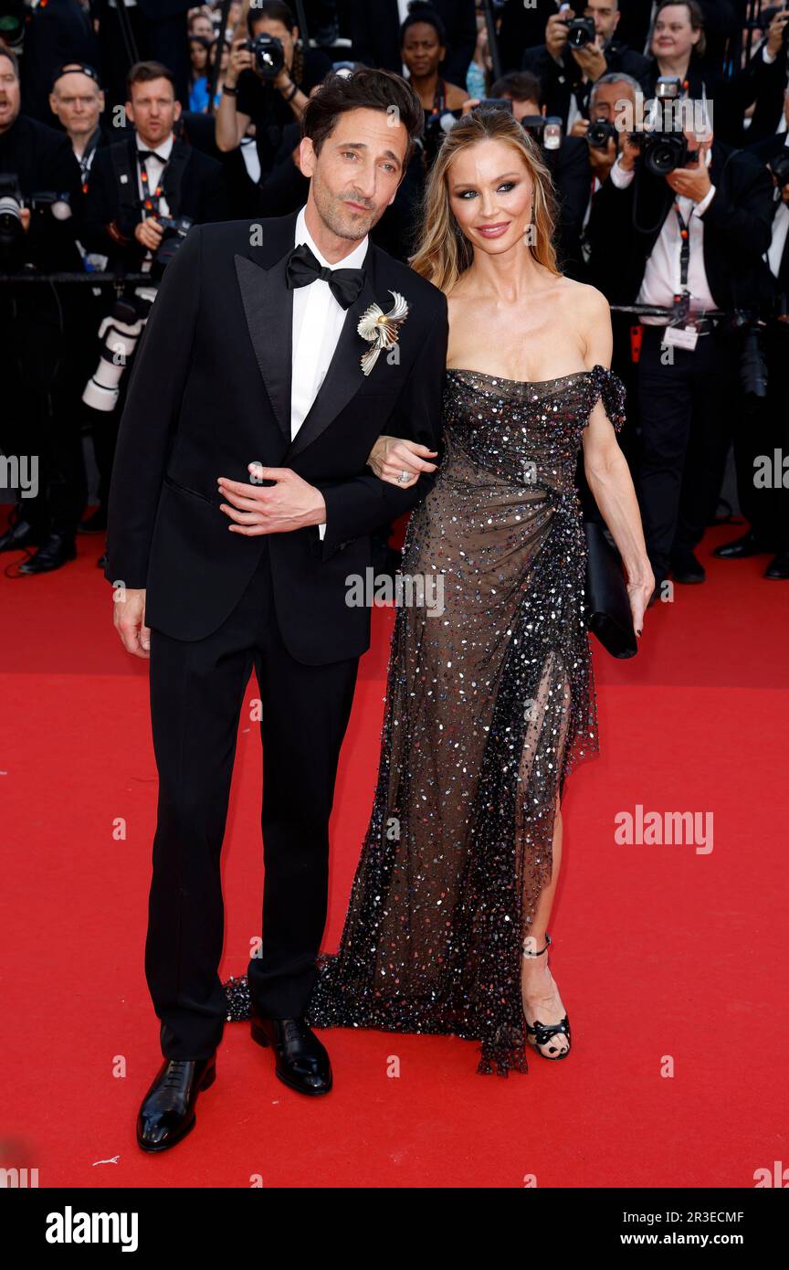Adrien Brody mit Partnerin Georgina Chapman bei der Premiere des ...