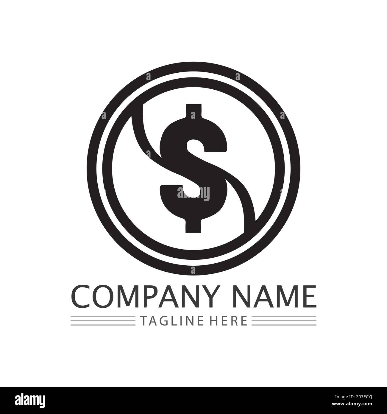 money icon and logo design vector illustration Stock Vector Image & Art ...