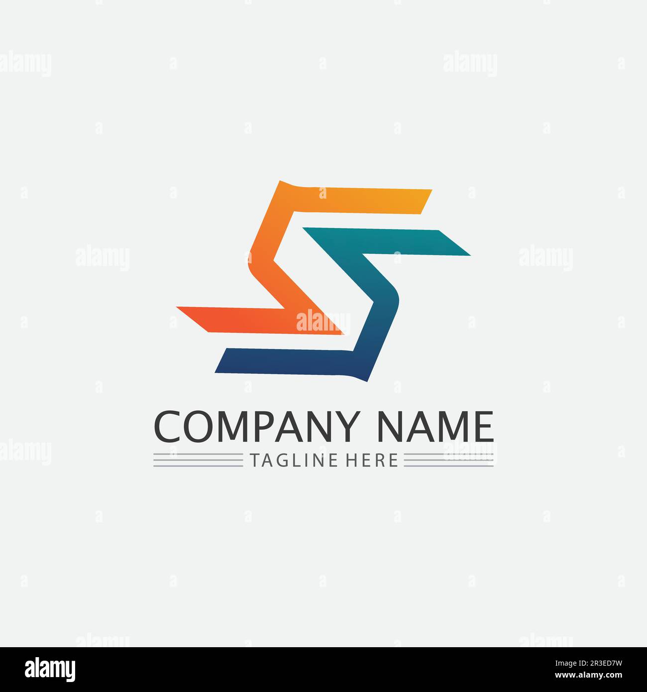 S font and letter logo Business corporate S letter logo design vector ...