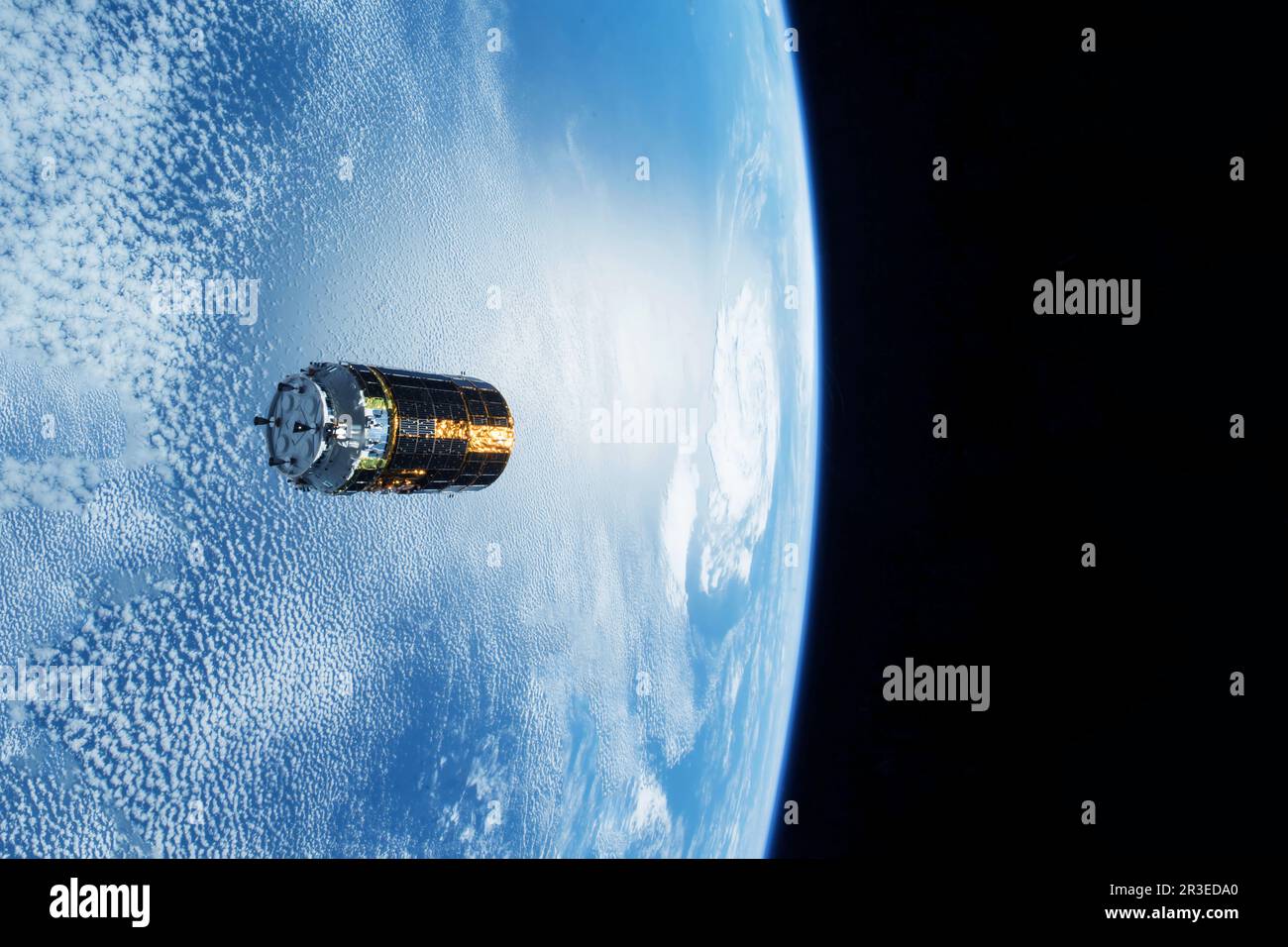 Spaceship in outer space. Elements of this image furnishing NASA Stock ...