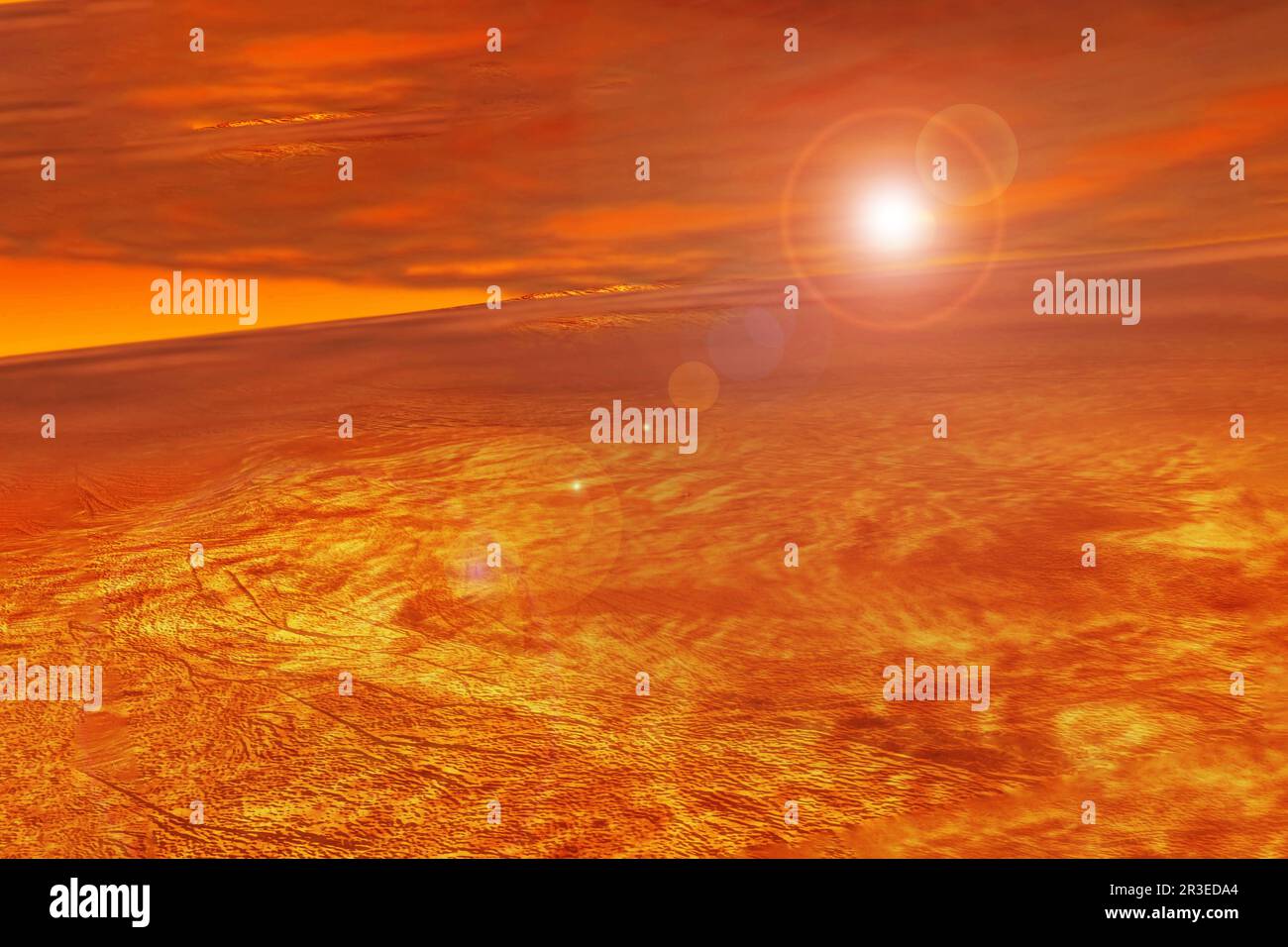 The surface of the planet Venus. Elements of this image furnishing NASA ...