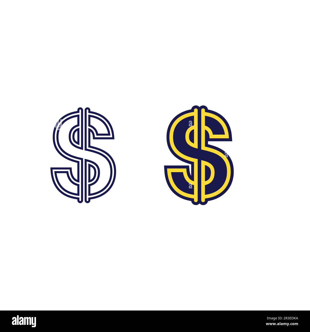 money icon and logo design vector illustration Stock Vector Image & Art ...