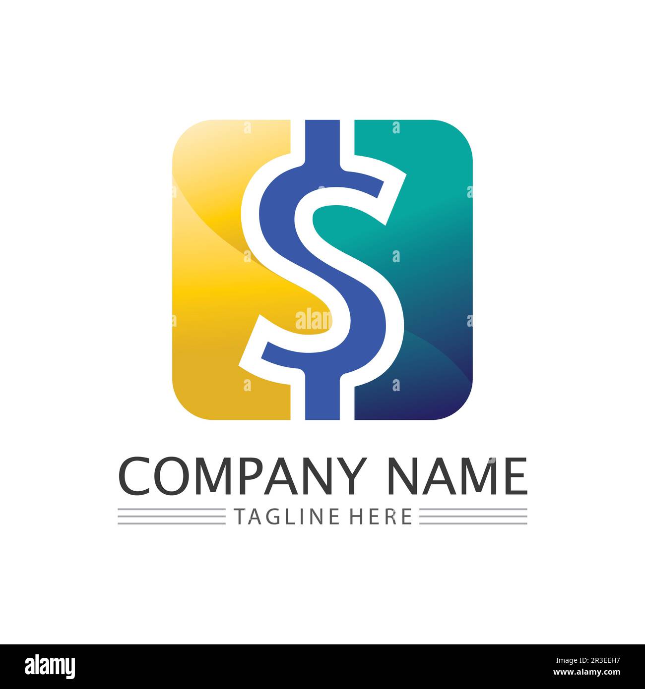 money icon and logo design vector illustration Stock Vector Image & Art ...