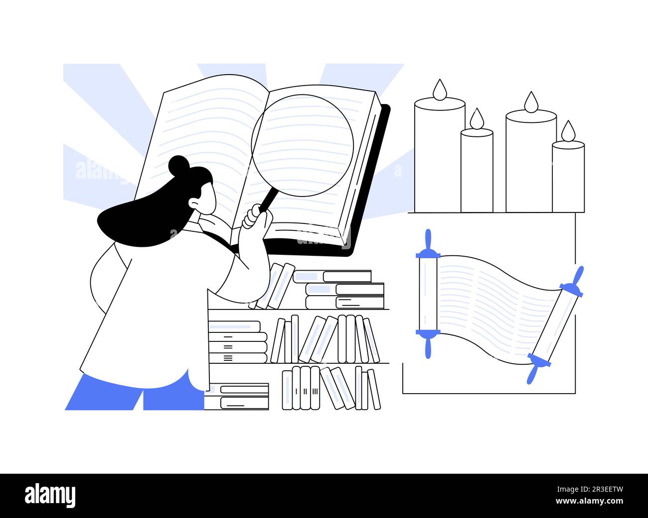 Sacred text abstract concept vector illustration Stock Vector Image ...