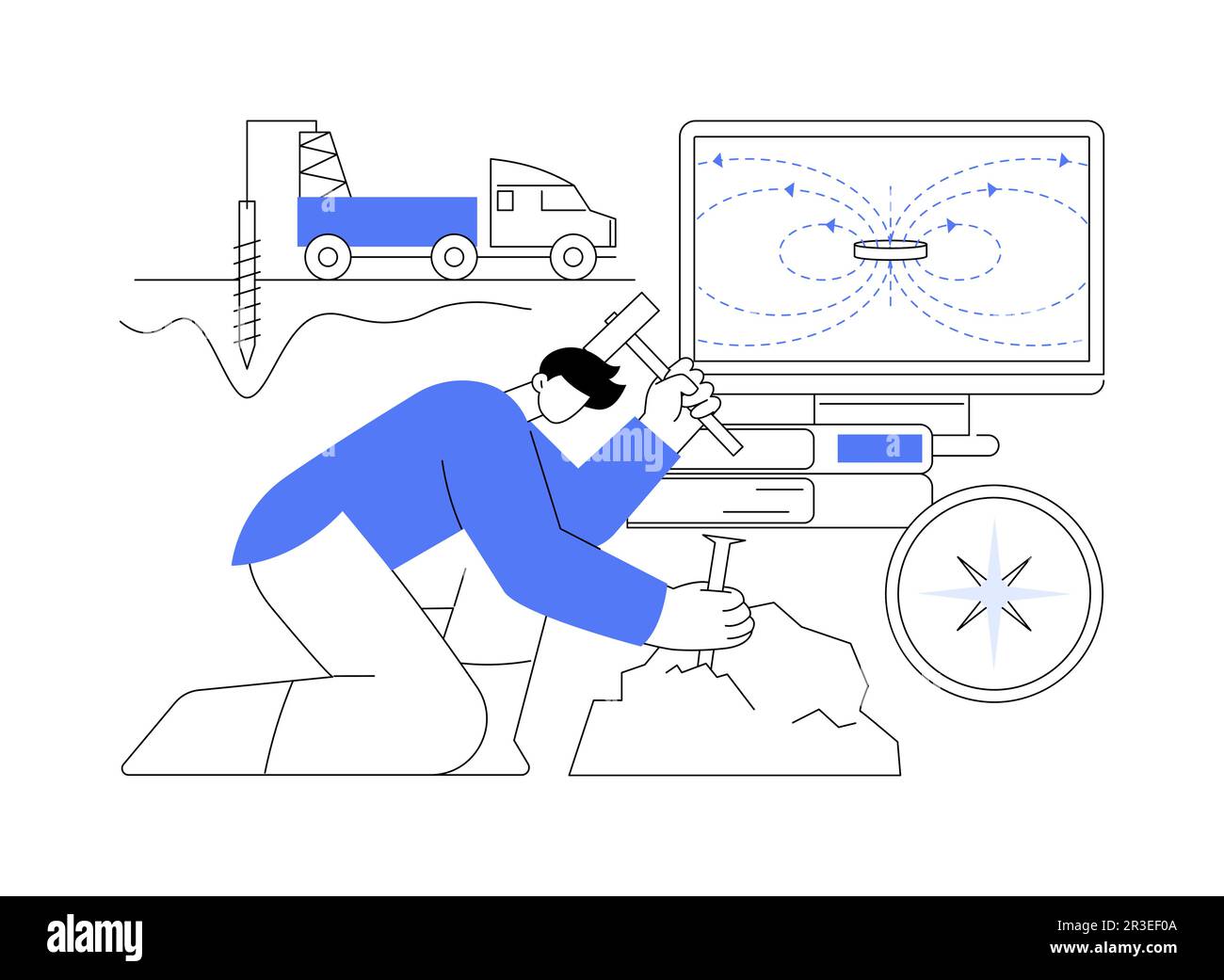 Geophysics abstract concept vector illustration Stock Vector Image ...