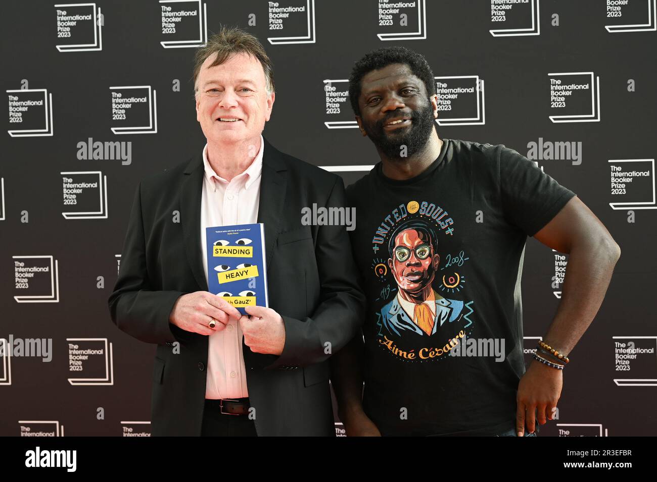 London, UK. 23rd May, 2023. GauZ is a author and Frank Wynne is a Irish ...