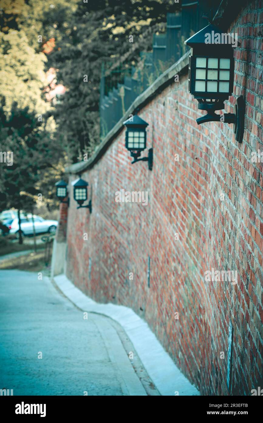 Black vintage lantern hanging hi-res stock photography and images - Alamy