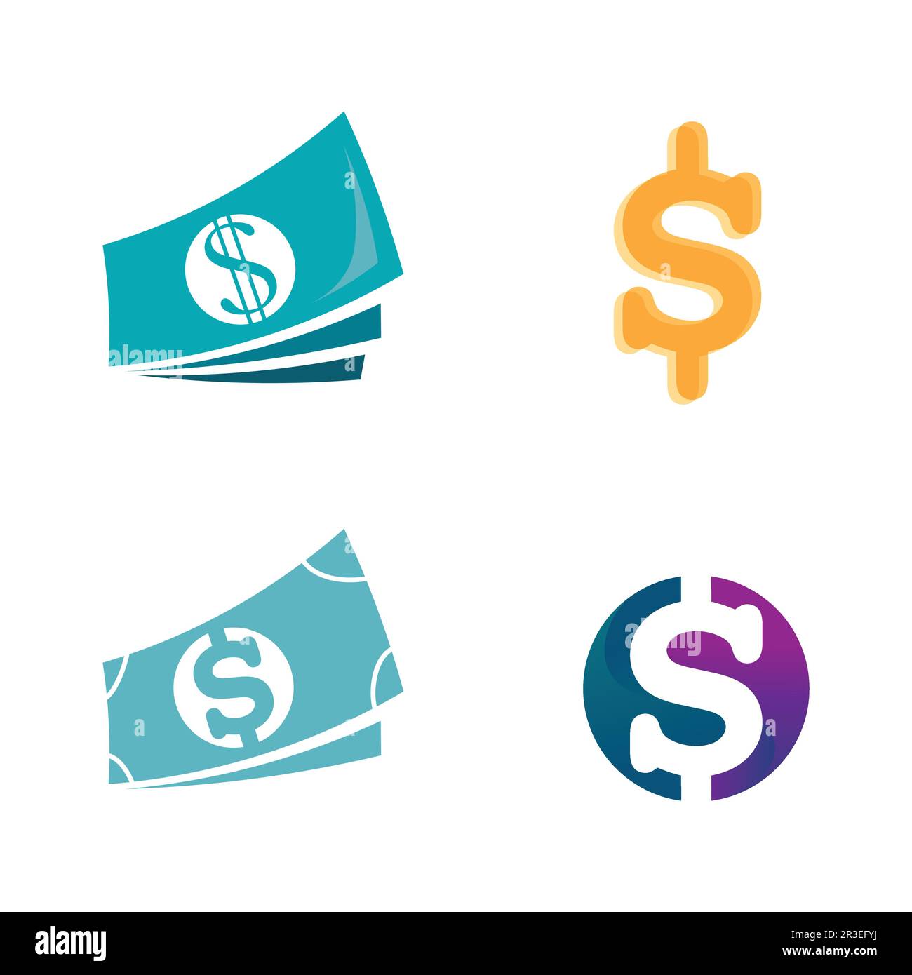 money icon and logo design vector illustration Stock Vector Image & Art ...