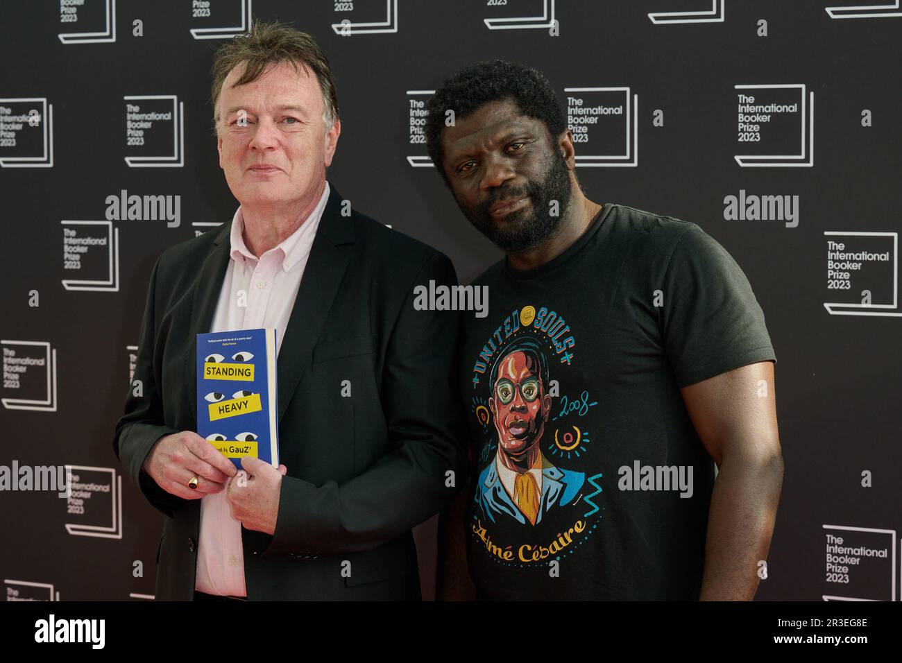 London, UK . 23 May, 2023 . Standing Heavy author GauZ’ (R) tand ...