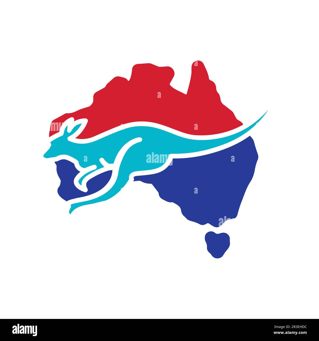 kangaroo animal logo and design vector illustrtion Stock Vector Image ...