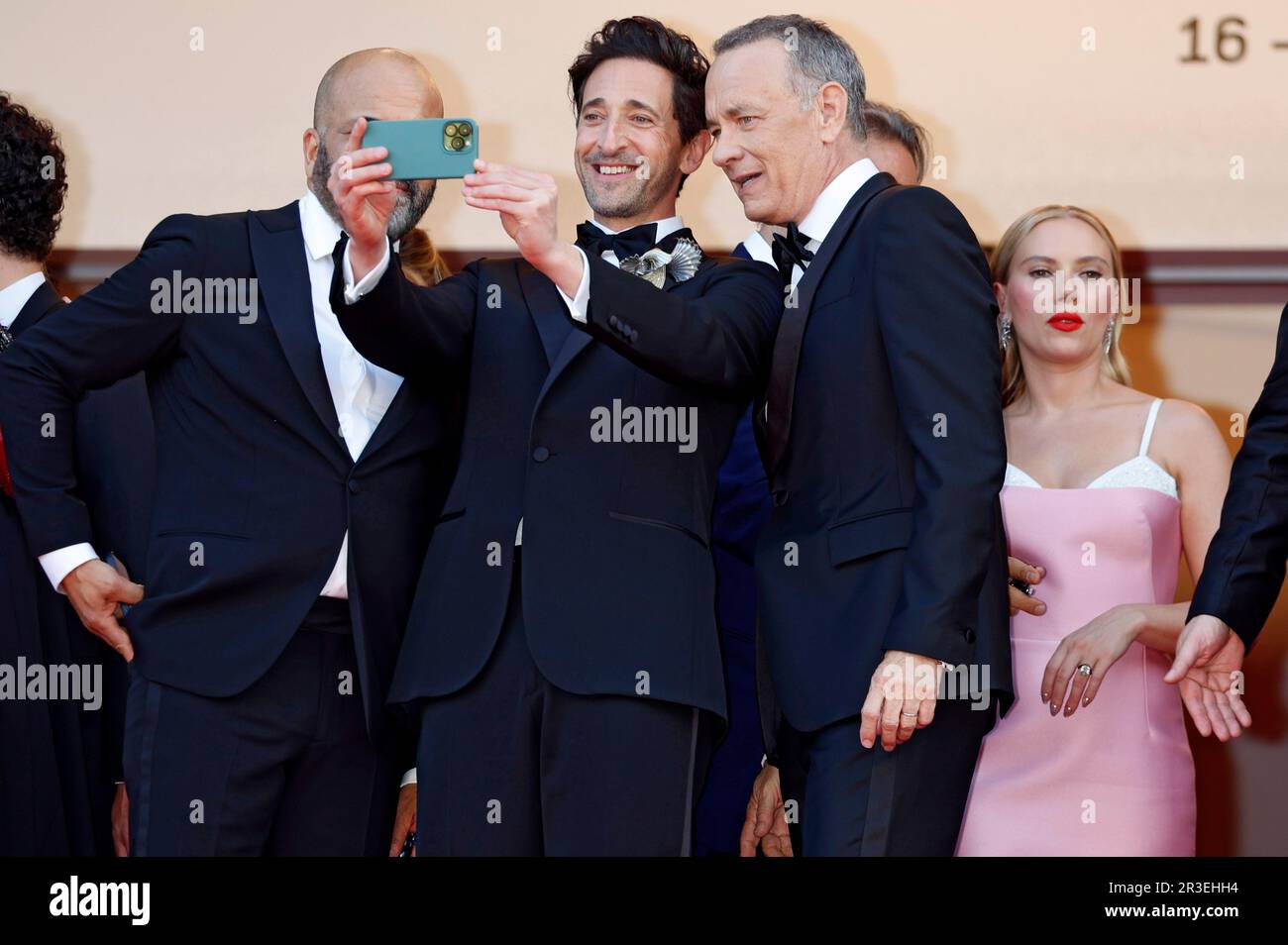 Jeffrey Wright, Adrien Brody, Tom Hanks und Scarlett Johansson bei der ...