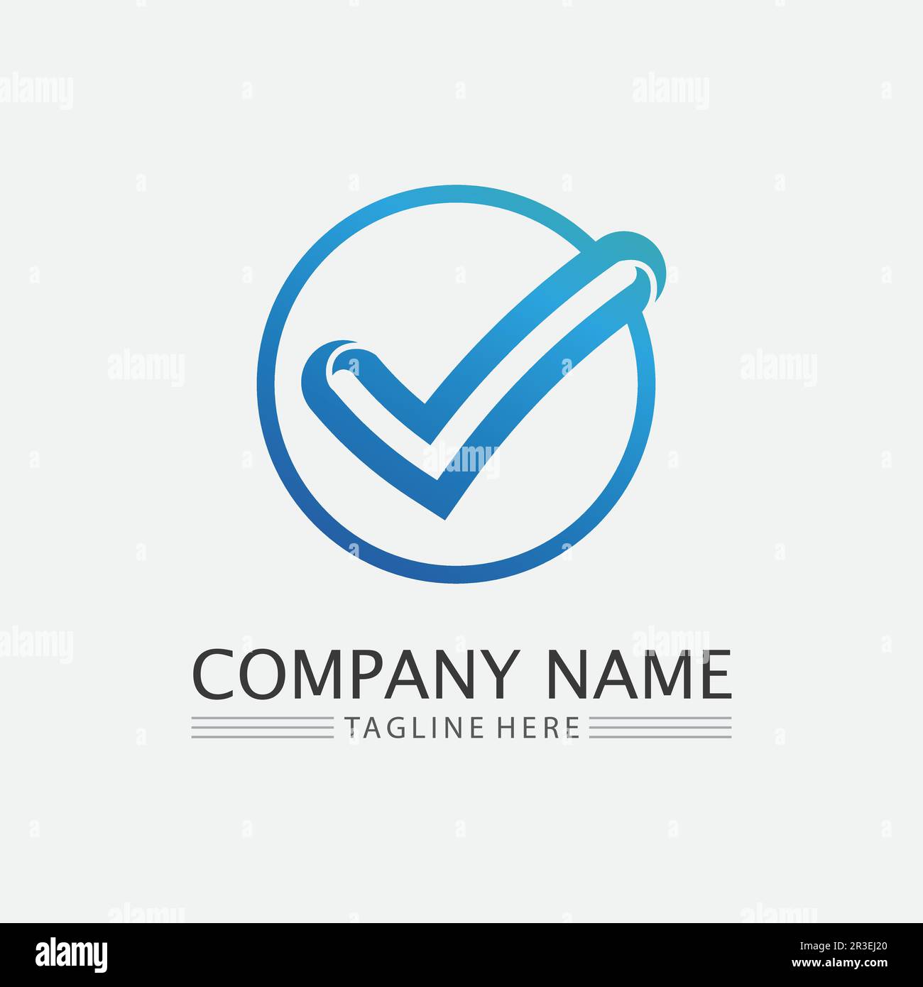 Checklist check mark logo vector or icon. Tick symbol in green color ...