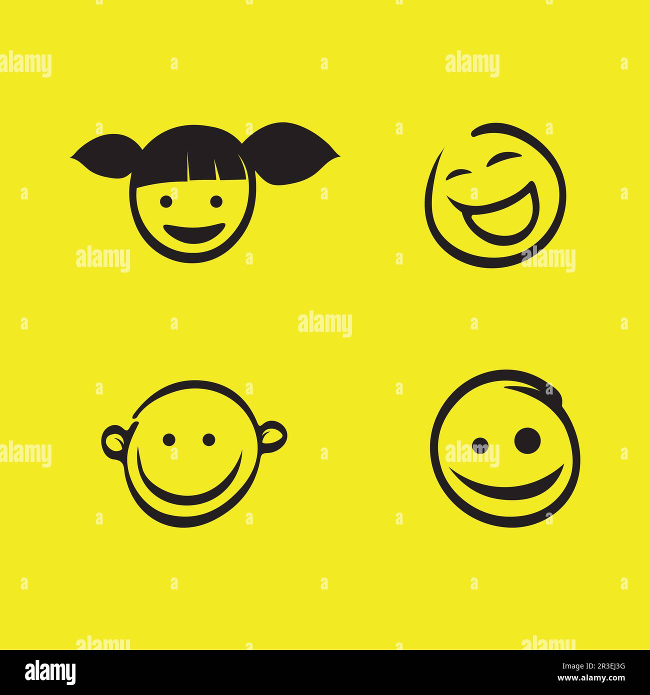 smile icon, smile, logo vector design happy emoticon Business, funny ...