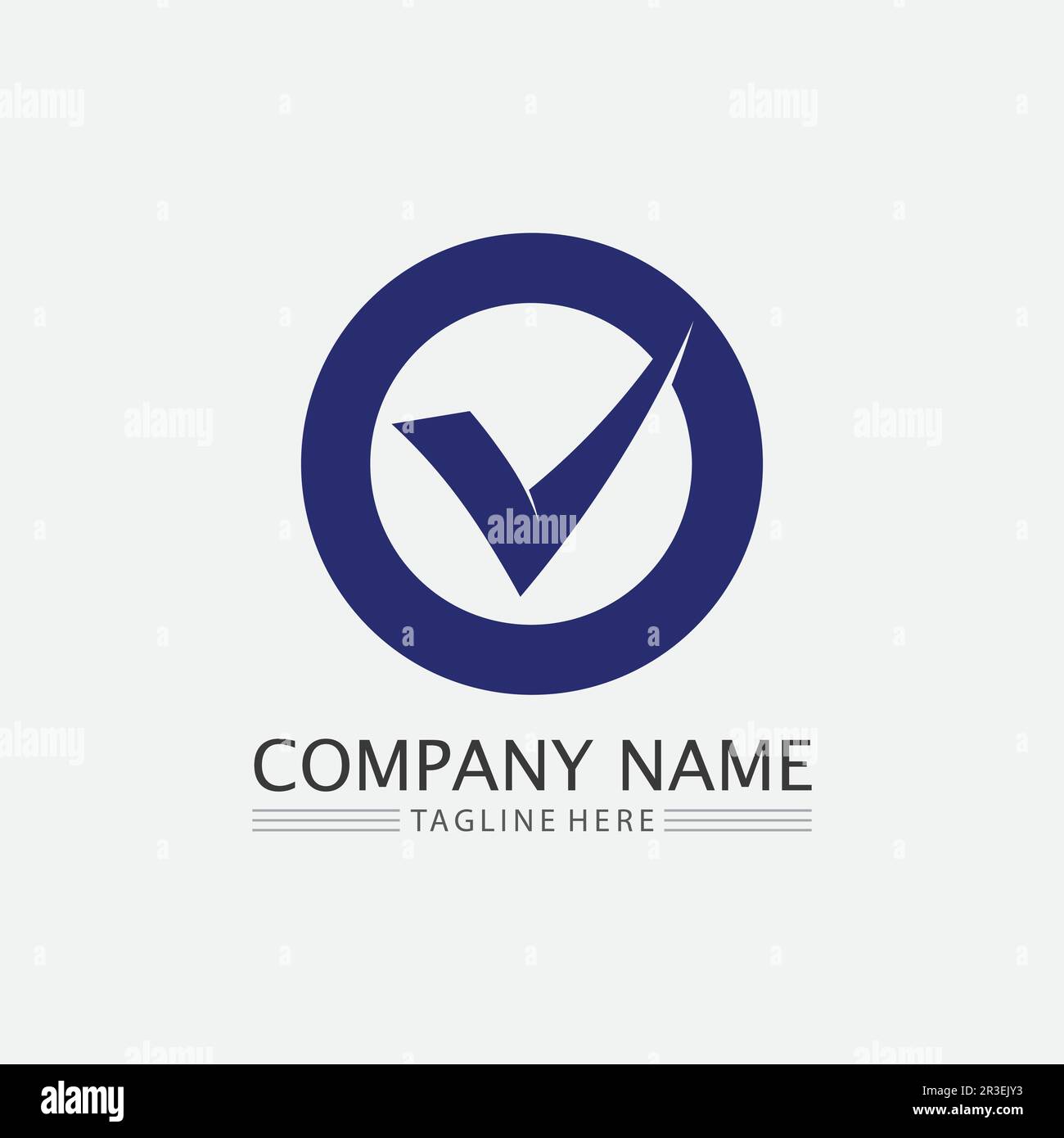 Checklist check mark logo vector or icon. Tick symbol in green color ...