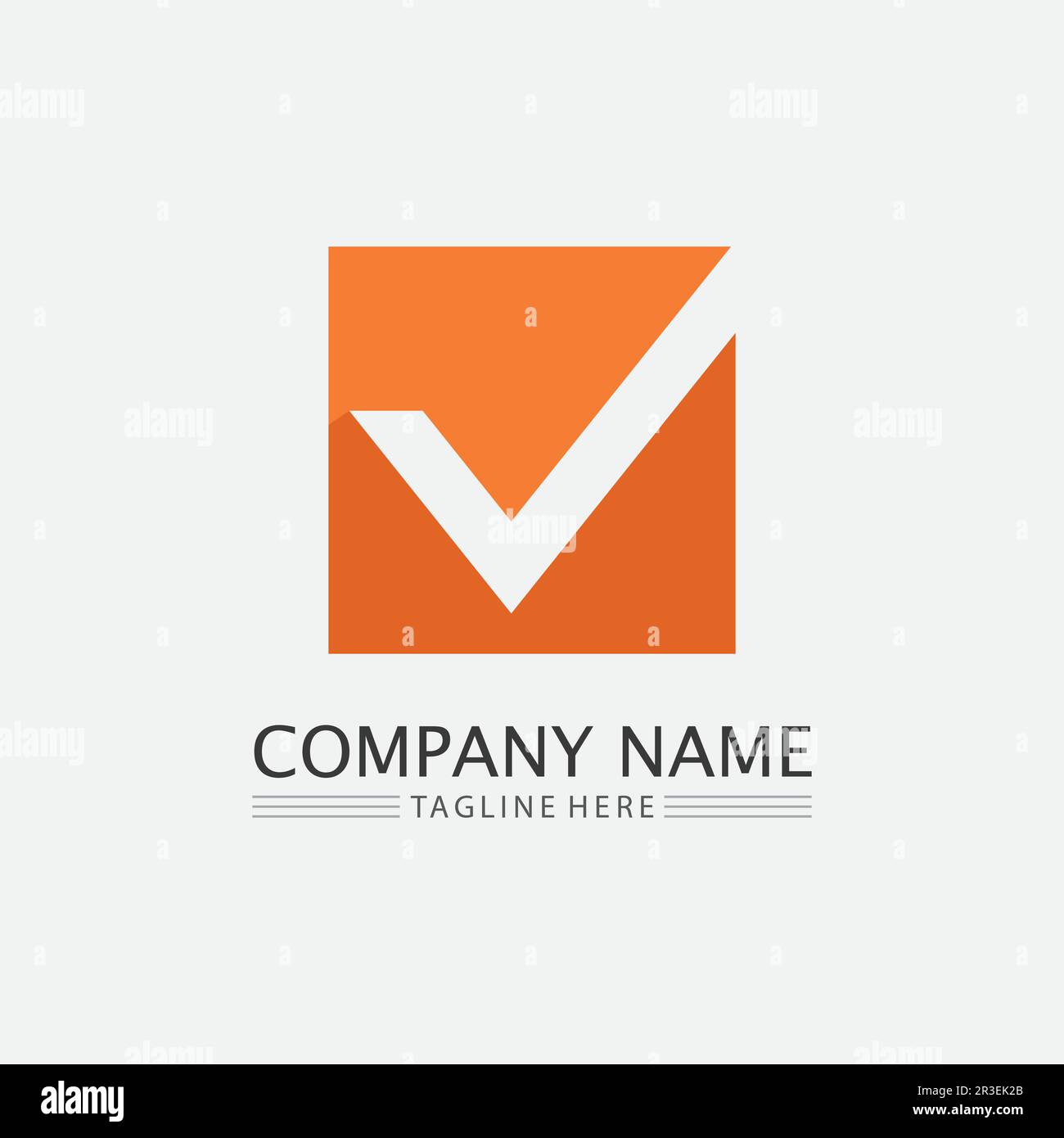 Checklist check mark logo vector or icon. Tick symbol in green color ...